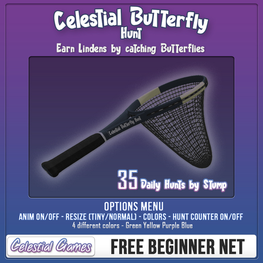 Second Life Marketplace - [Celestial Butterfly Hunt] Beginner Net